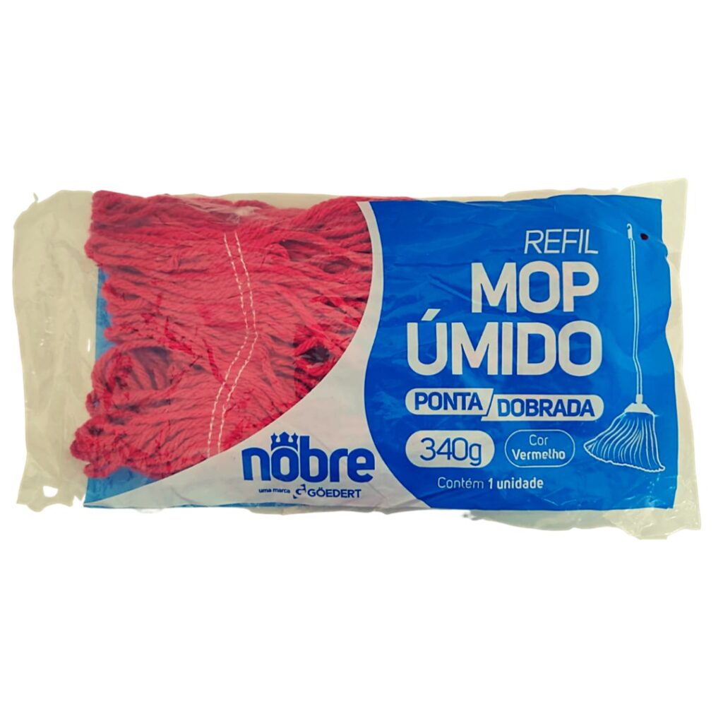 REFIL MOP ÚMIDO PONTA DOBRADA- NOBRE – Solulimp