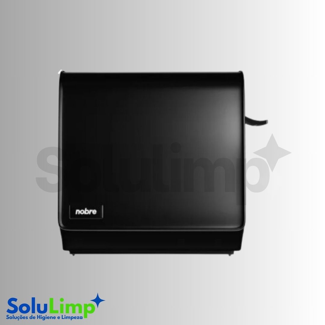 Dispenser C/ Alavanca P/ Toalha Bobina Preto – Brave – Nobre – Solulimp